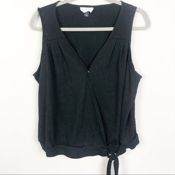 Universal Thread | Tops | Universal Thread Black Wrap Front Tank Top ...
